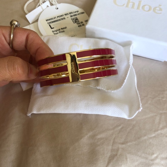 Chloe | Jewelry | Chloe Bracelet Peony Red | Poshmark